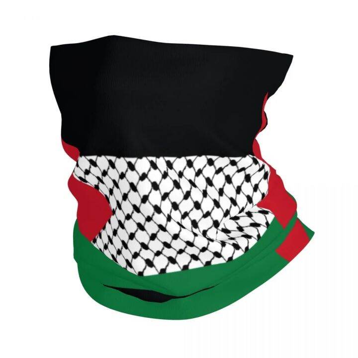 Palestine Flag Bandana Neck Gaiter Ski Cycling Women Men Wrap Scarf ...
