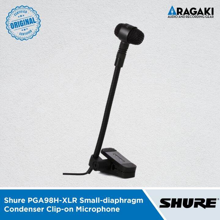 Shure PGA98H-XLR Small-diaphragm Condenser Clip-on Microphone | Lazada PH
