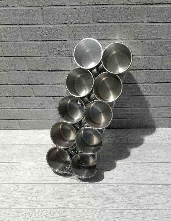 GELAS/MUK STAINLIST KECIL IMUT ISI 10 PCS | Lazada Indonesia