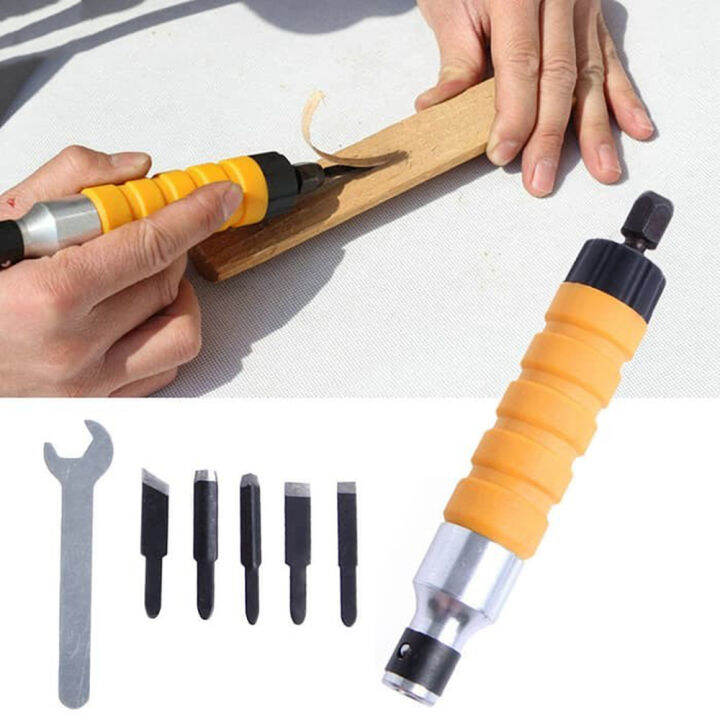 Alat Ukir Kayu Elektrik Set Pahat Chisel Wood Carving Tool | Lazada ...