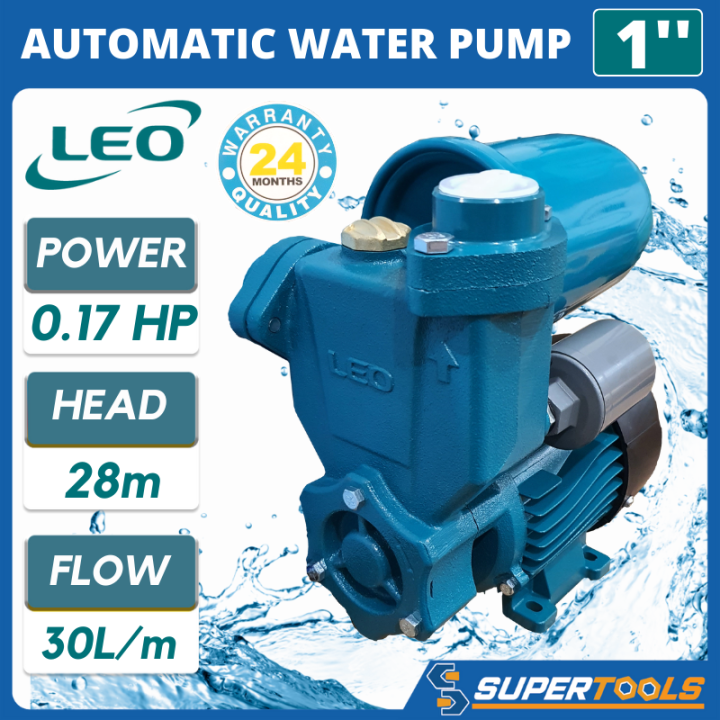 LEO LKSM130 Automatic Self-Priming Peripheral Water Pump | Home Water ...