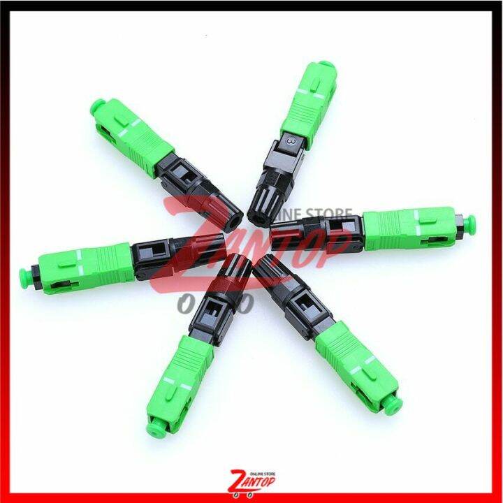 10 PCS SC-APC Fiber Optic Connector Fast Connector Embedded Fiber Optic ...