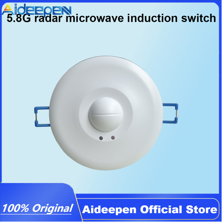 Original Aideepen Sensor Body Motion Detector 5.8GHz Adjustable Embedded Microwave Radar Light ...