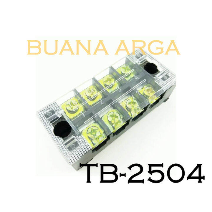 Terminal Block TB 25A TB-2504 / TB2504 4 Pole FORT | Lazada Indonesia