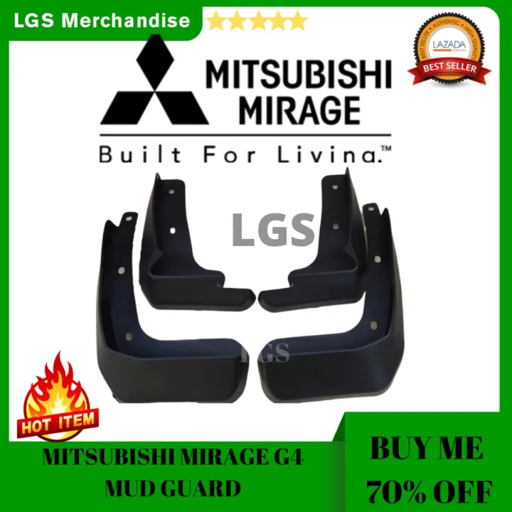 Genuine Mitsubishi Mirage G4 Mudflaps Splash Guard - Mudguard for ...