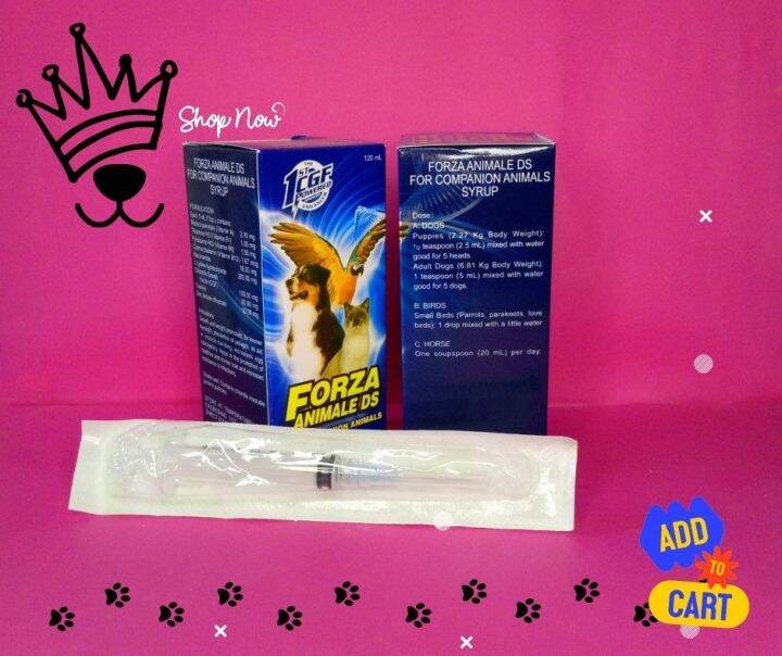Forza Animale DS Blue 120ml with 1 FREE 3ml SYRINGE | Lazada PH