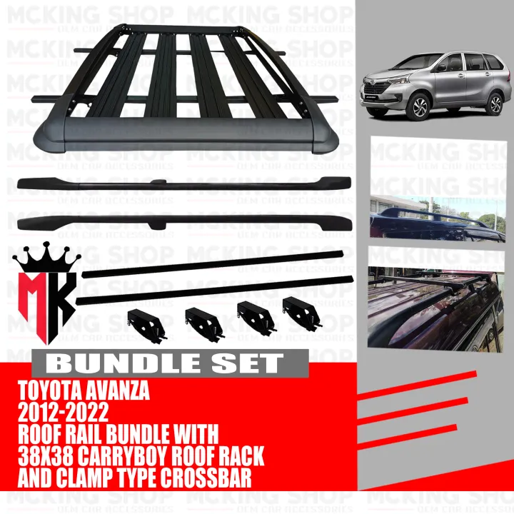 Toyota Avanza 2012-2022 CARRYBOY 38x38 Roof Rack / Roofrack Top Load ...