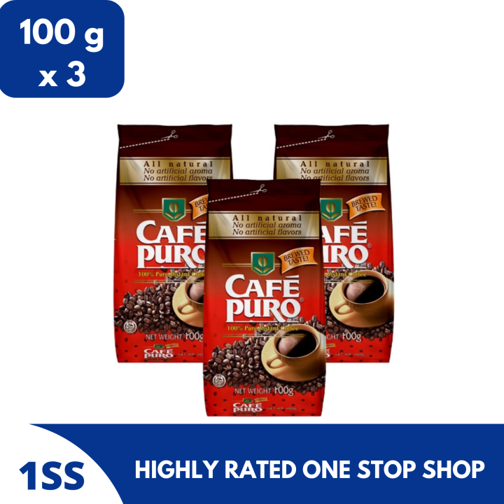 Cafe Puro Instant Coffee, 100g set of 3 | Lazada PH
