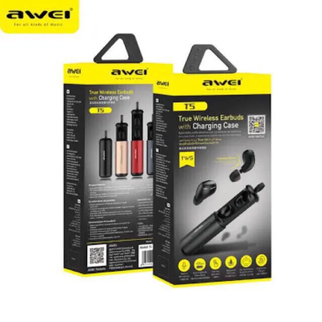 Original Awei T5 True Wireless Bluetooth Earbuds With Box | Lazada PH
