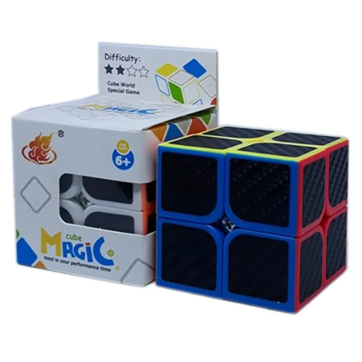 Magic Cube 2x2x2 Speed Rubik's Cube Carbon Fiber | Lazada PH