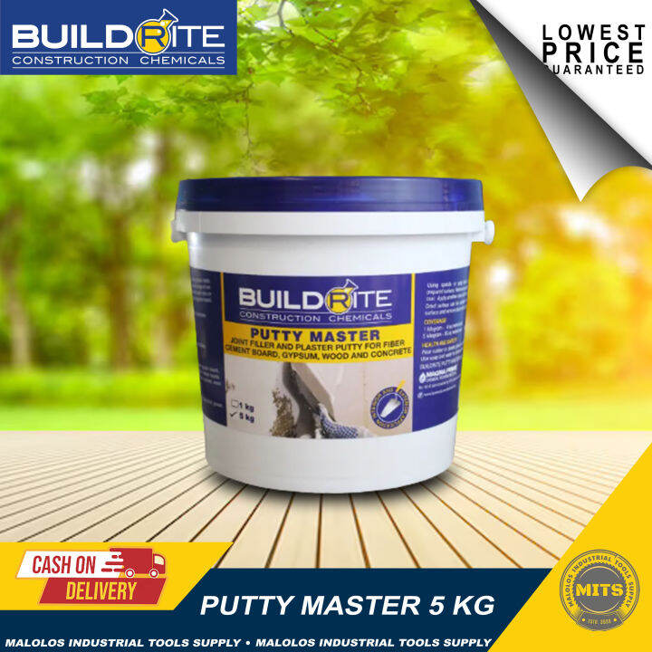 BUILDRITE PUTTY MASTER Joint Filler & Plaster Putty 5KG | Lazada PH