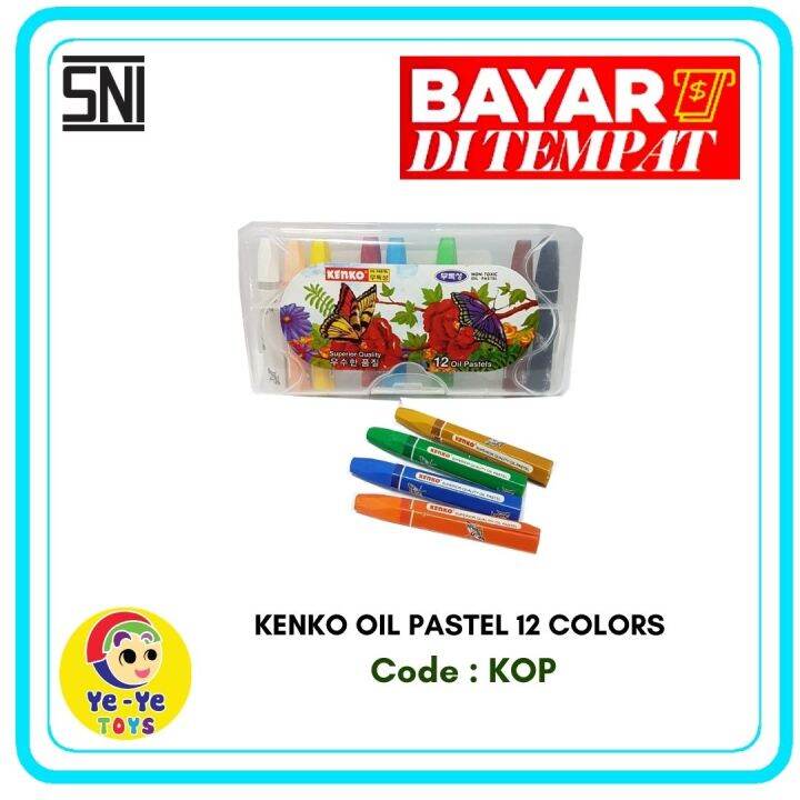 Krayon/Crayon/Crayon Kenko/Krayon Kenko/12 Warna/Oil pastel | Lazada ...