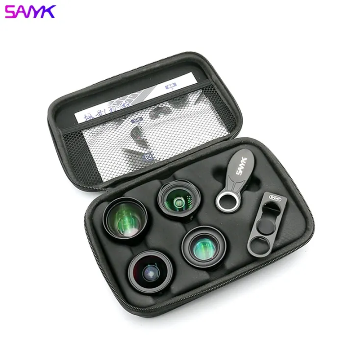 SANYK 4-in-1 Mobile Phone Lens Full-screen Fisheye Distortion-free Wide ...