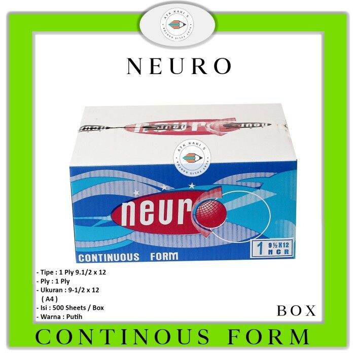 NEURO - Continous Form K 1 Ply 91/2 x 12 - A4 - NCR | Lazada Indonesia