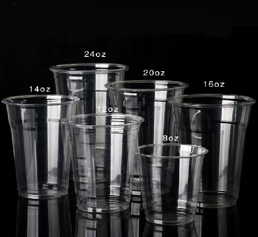 Plastic PP Flat Cups with Lids Set | Y Cups for Milktea, Coffee and ...