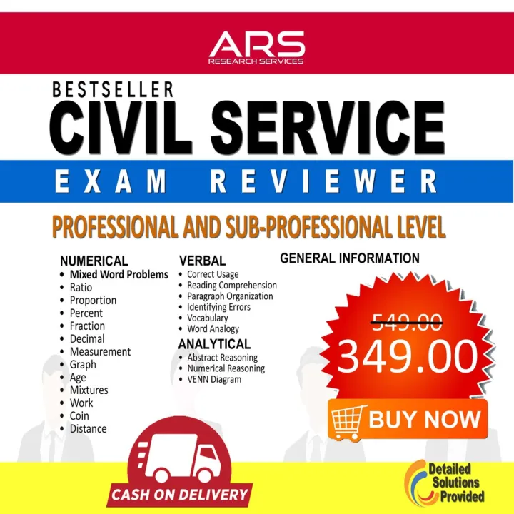 Civil Service Reviewer [Bestseller] | Lazada PH