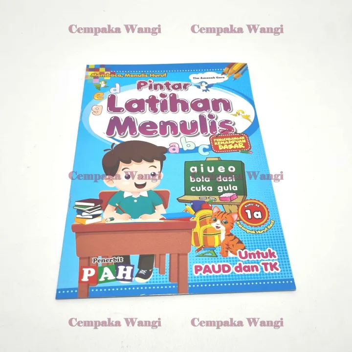 buku pintar latihan menulis 1a -buku latihan belajar menulis anak tk ...