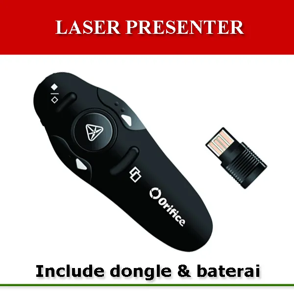 Orifice Wireless Laser Pointer Presenter PSM-87 Presentasi | Lazada ...