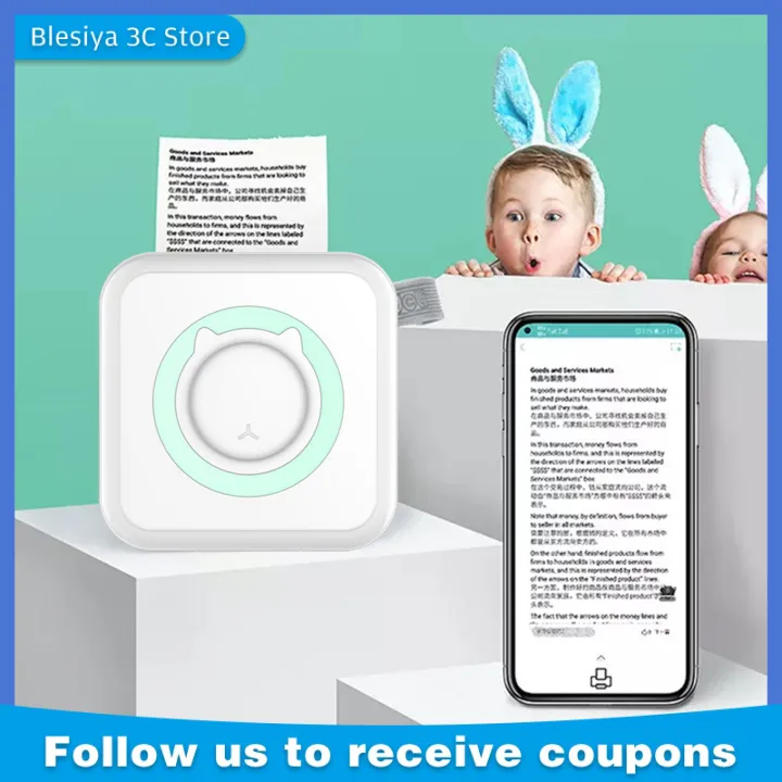 Blesiya Bluetooth Thermal Printer Label Sticker/ Receipt Printing, For ...