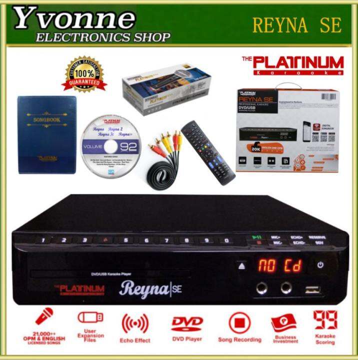 The Platinum Reyna SE Karaoke Player Free wired mic -VOLUMER 92 UPDATED CD | Lazada PH
