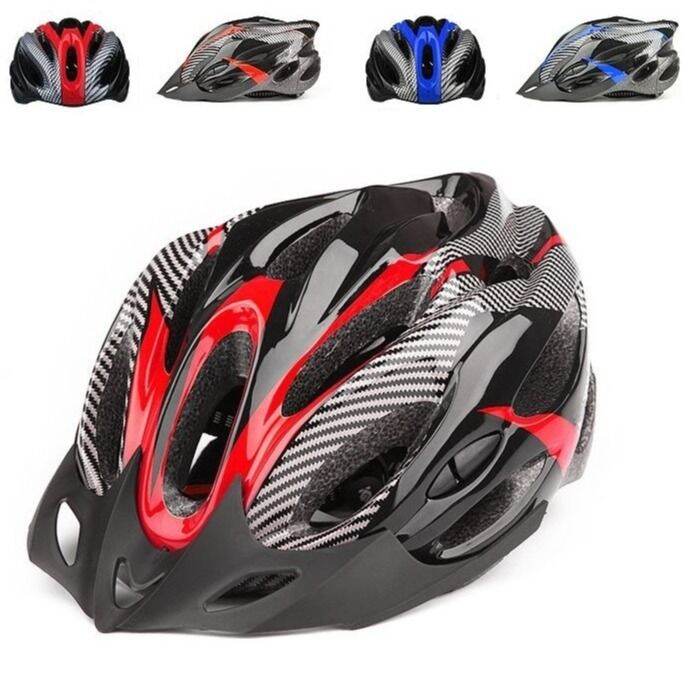 ADULT BICYCLE HELMET WITH HEAD LOCK & VISOR SAFETY BREATHER Cycling ...