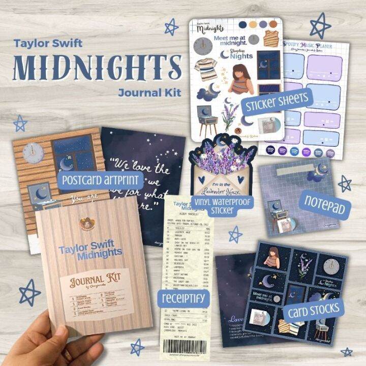 Taylor Swift Midnights Journal Kit by CheeryJournals for your basic and ...