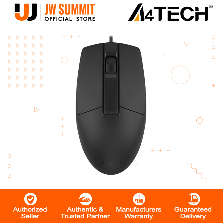 A4Tech OP-330 1200DPI 8-in-One Wider Wheel Silent Clicks Wired Mouse ...