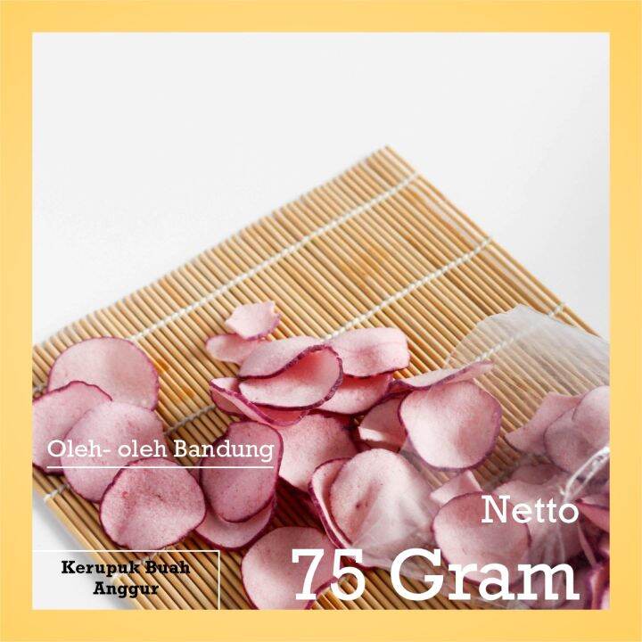Makanan ringan/ Kerupuk Buah Anggur Telo Ketela / Kerupuk Siap Makan ...