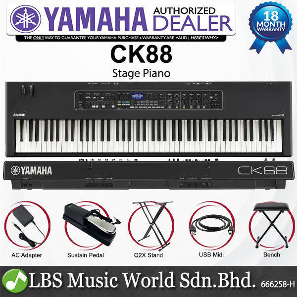 Yamaha CK88 88 Keys Stage Piano with GHSA Weighted Keyboard and Built in Speaker (CK 88) | Lazada