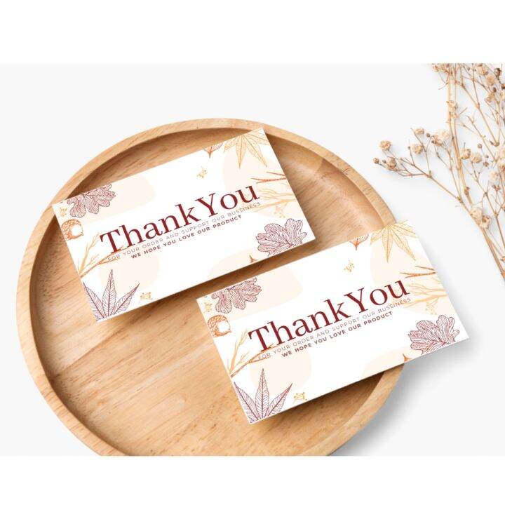 (Isi 25 pcs) Greeting card kartu ukuran 9cm x 5,5 cm, thanks card ...