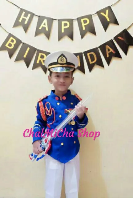 Baju Seragam Kostum Karnaval Anak Profesi Akademi Angkatan Laut AL Taruna | Lazada Indonesia