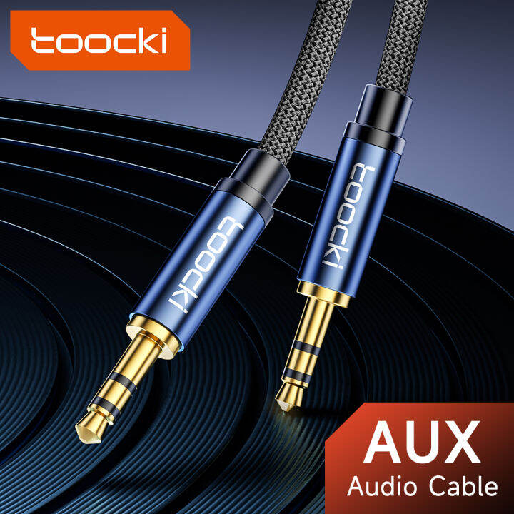 Toocki 3.5mm Aux Jack HIFI Cable Male to Male Audio Cable Extension ...