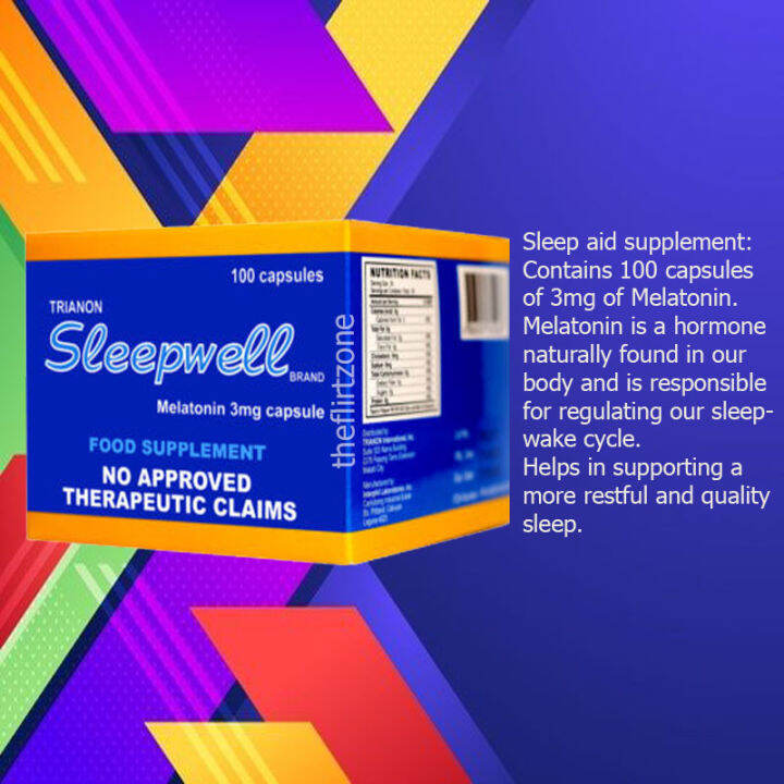 Sleepwell 100 Capsule Pure Melatonin FDA Approved Doctor Recommended ...