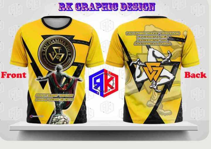 Tau Gamma Phi Triskelion Frat Shirt 55th Anniversary Full Sublimation ...