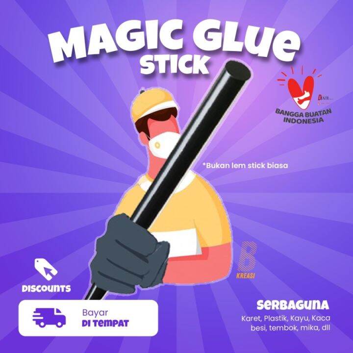 Black Magic Glue Stick Lem Super Kuat | Lazada Indonesia