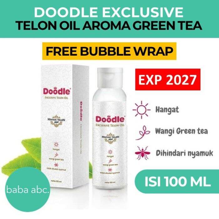 Doodle Exclusive Telon Oil Minyak Telon Doodle Aroma Green Tea 100 ml ...