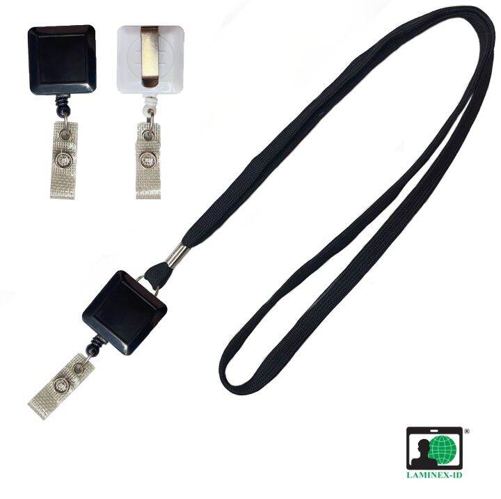 Plain Lanyard 10mm + Ring + Rectangle Yoyo Solid Black | Lazada