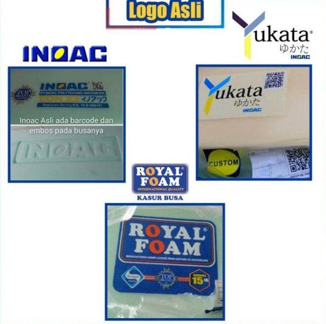 KASUR BUSA INOAC EOQ D20 TEBAL 20 CM NOMOR 3 BUSA INOAC ORIGINAL WARNA ...