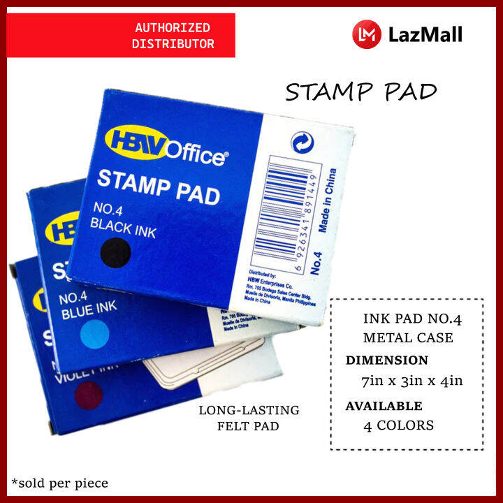 Stamp Pad Metal Case with Ink No.4 | Lazada PH