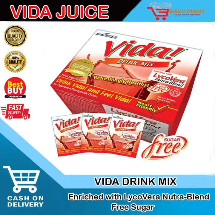 LEGIT 100% Vida Juice Cardio Vascular Drink Sugar Free Enriched with ...