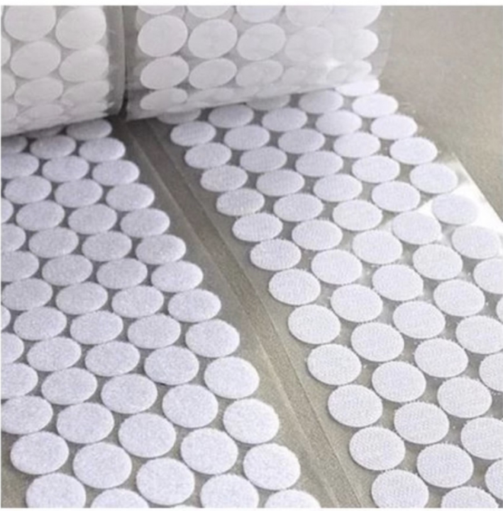 10 pasang velcro bulat 1 cm. sudah ada lem di belakangnya | Lazada ...