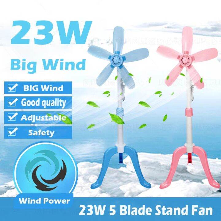 5 Blades Stand Fan Family Small Electric Fan Sale Home Fan Floor Fan ...