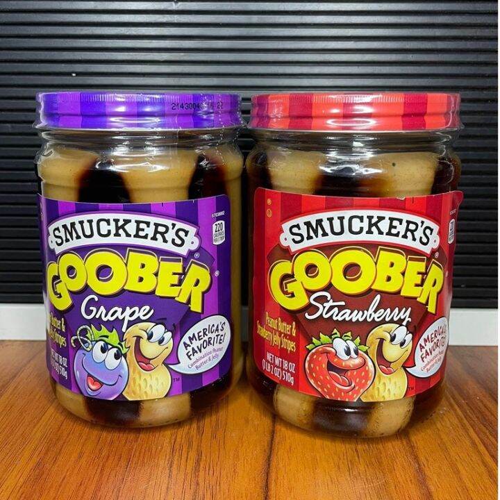 Smuckers Goober Peanut Butter And Strawberry Jelly Jello Jam Spread ...