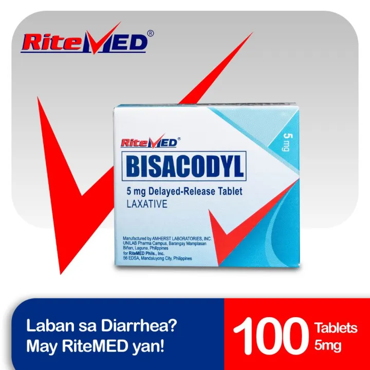 RiteMED Bisacodyl 5mg 4 Tabs | Lazada PH