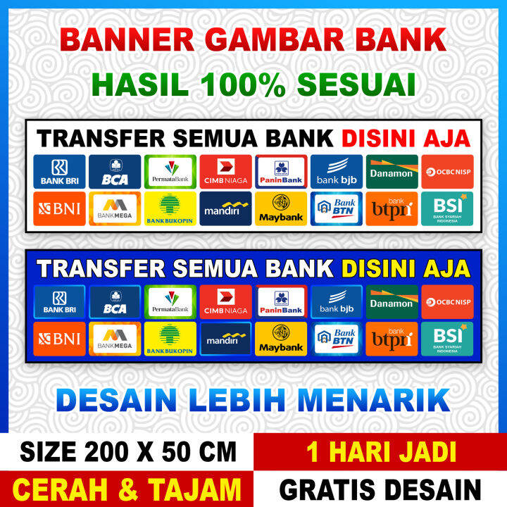 BANNER SPANDUK GAMBAR BANK ATM BERSAMA BRILINK UKURAN 200X50 CM ...