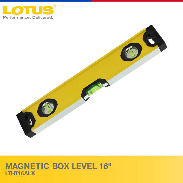 LOTUS MAGNETIC BOX LEVEL 16" LTHT16ALX | 24" LTHT24ALX | 48" LTHT48ALX ...