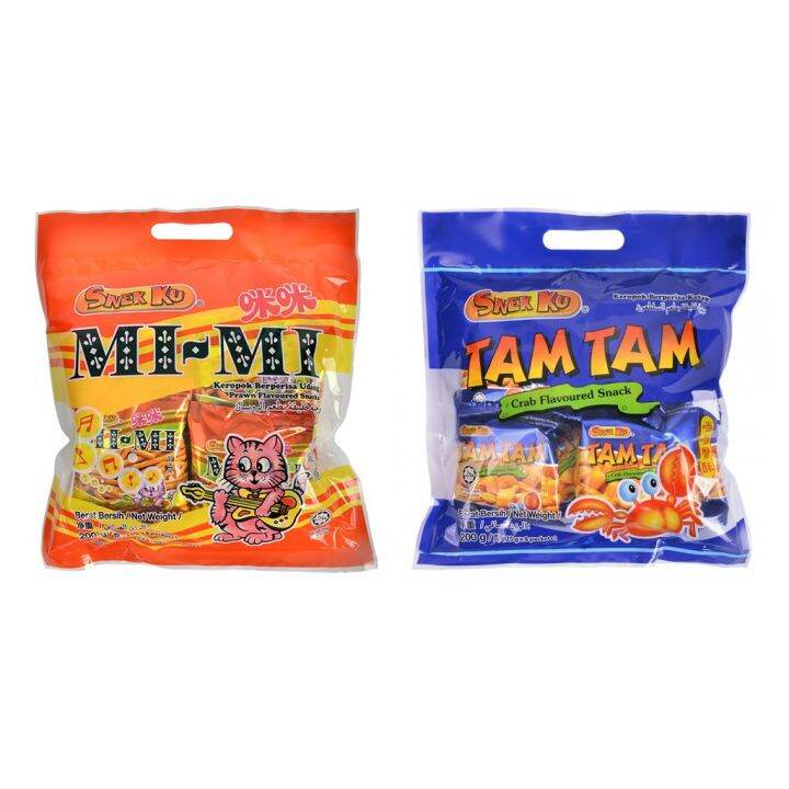SNEK KU MI MI & TAM TAM SNACK 200G (8 PACKS X 25G) | Lazada