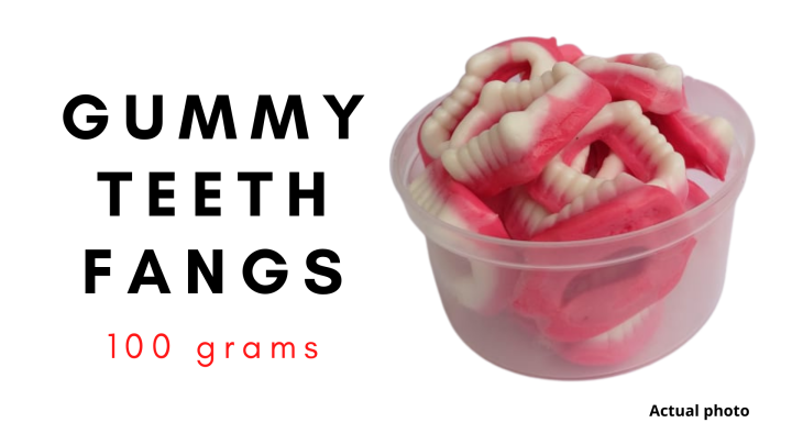 Gummy Teeth Fangs - 100 grams - Best Snack! ( Actual Photo ) | Lazada PH
