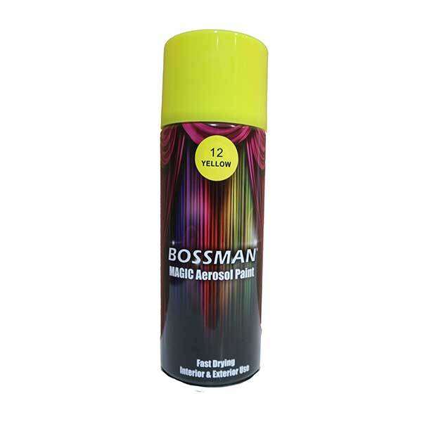BOSSMAN Magic Aerosol Spray Paint Yellow (No.12) | Lazada