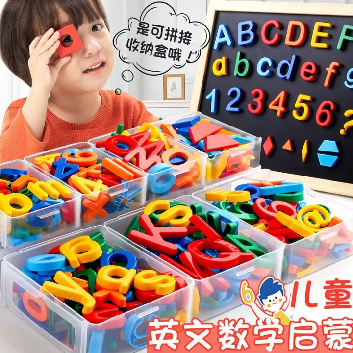 Magnetic Letters Magnets Alphabet and Numbers Toy ABC 123 Fridge ...